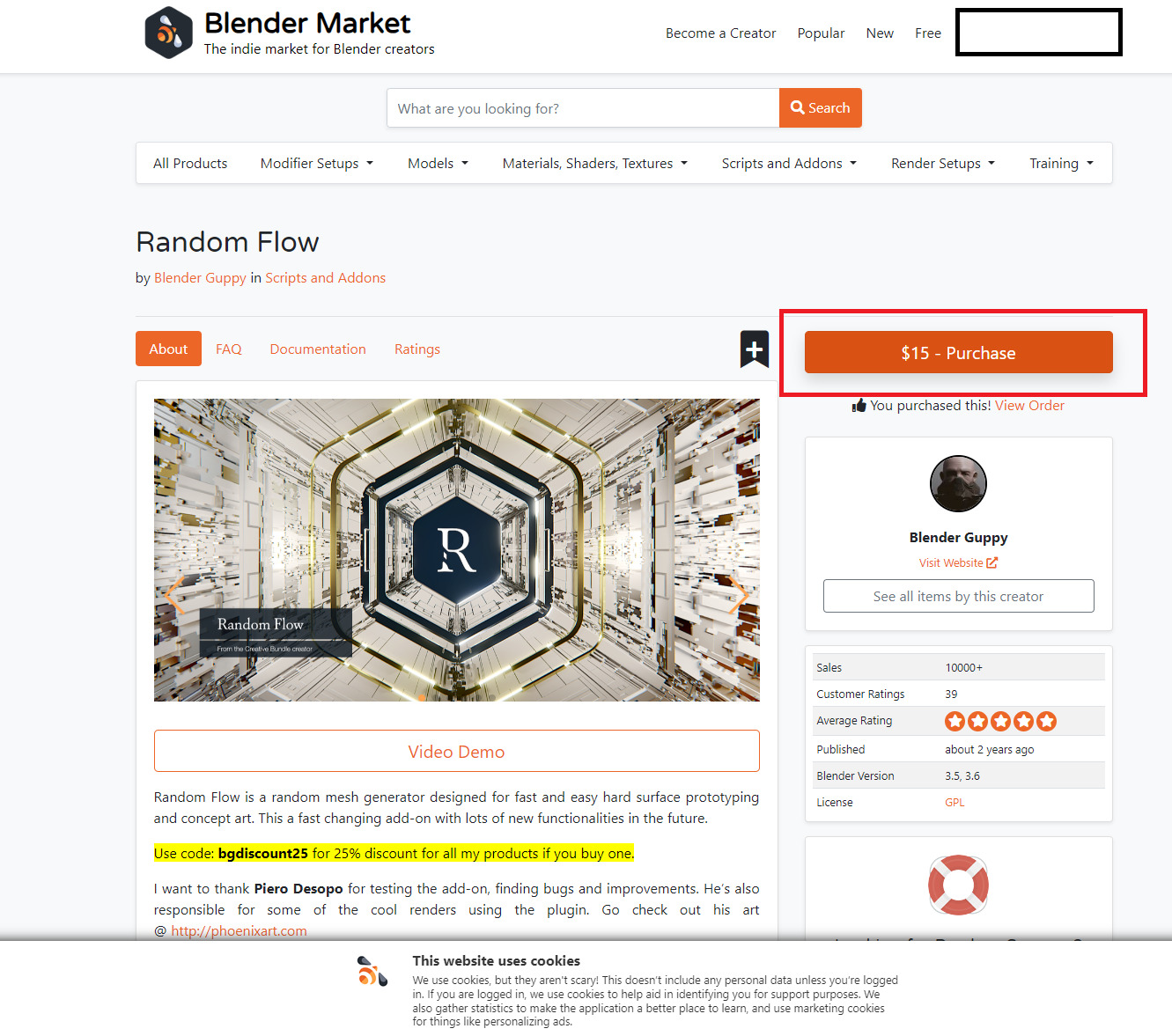 【Blender】Random Flow の使い方・インストール | FREES
